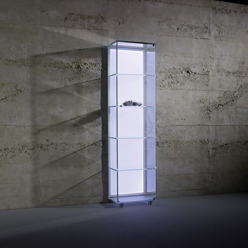 Vetrina moderna - SOLUS BACKLIGHT - Dreieck GmbH - in vetro / illuminata