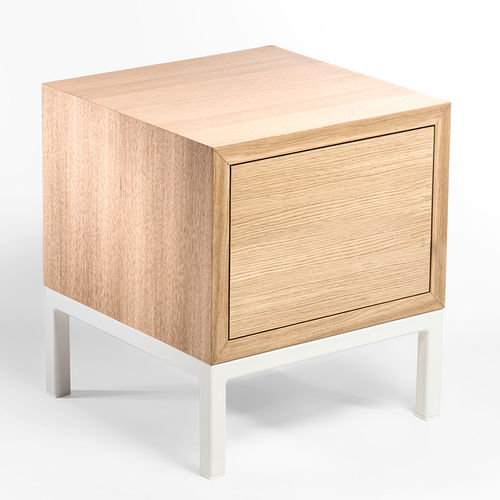 Comodino moderno - ARGOS - Kreamat NV - in rovere / quadrato / per uso ...